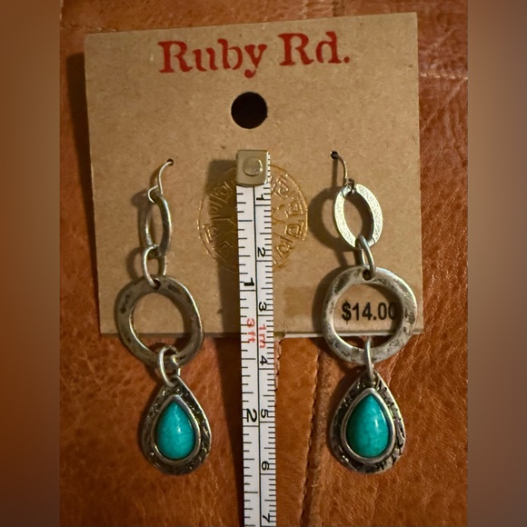 Ruby Rd. | Jewelry | Ruby Rd Silver Tone And Faux Turquoise Jewelry Set ...
